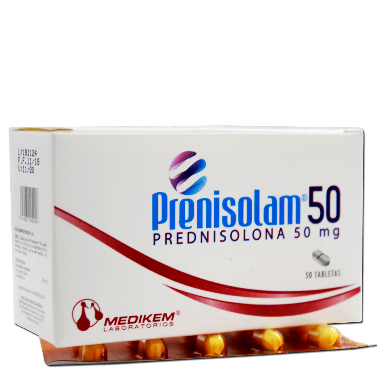 PRENISOLAM 50MG X 50 TABLETAS - Farmacias San Nicolás