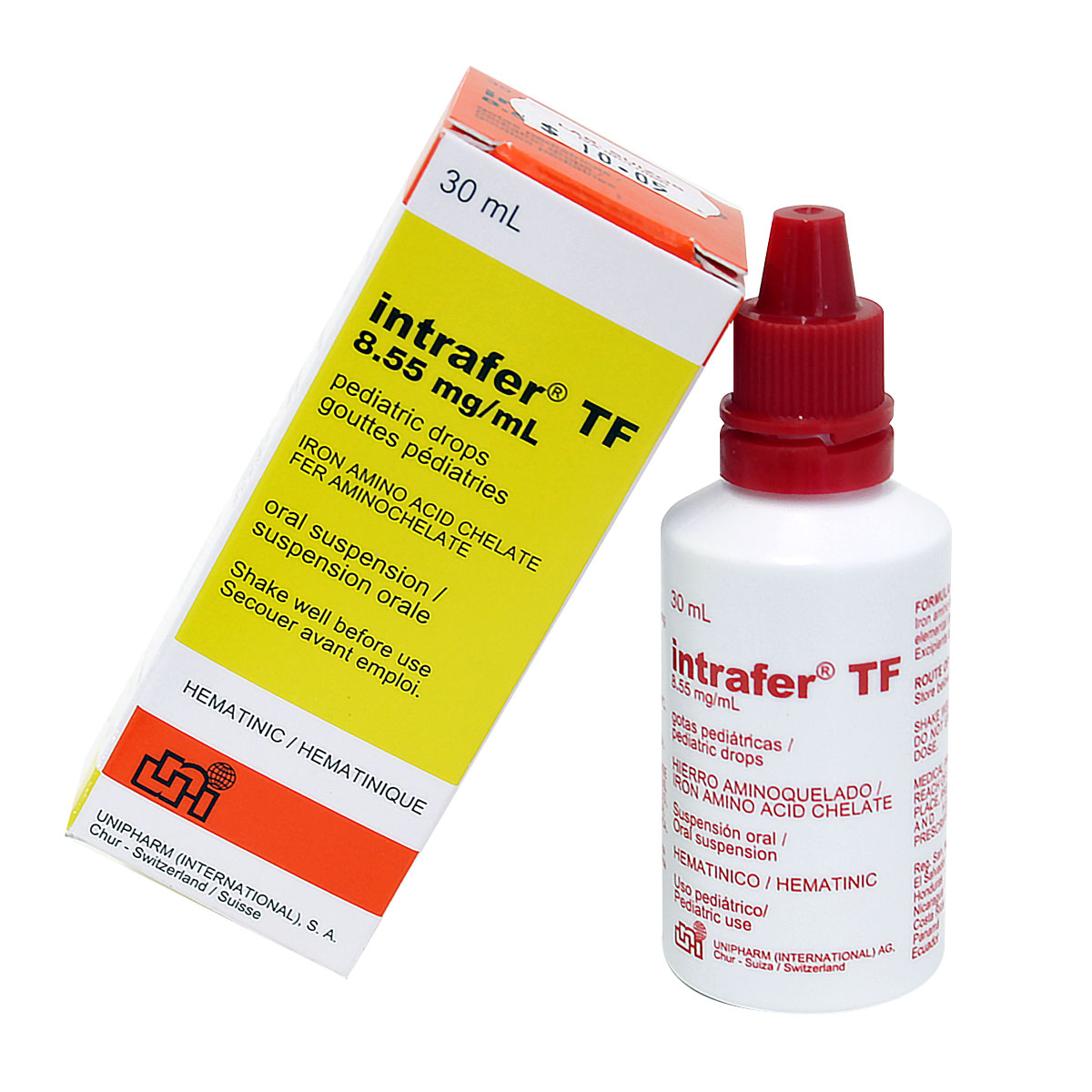 INTRAFER TF SUSPENSION 8.55MG/ML FRASCO X 30ML - Farmacias San Nicolás