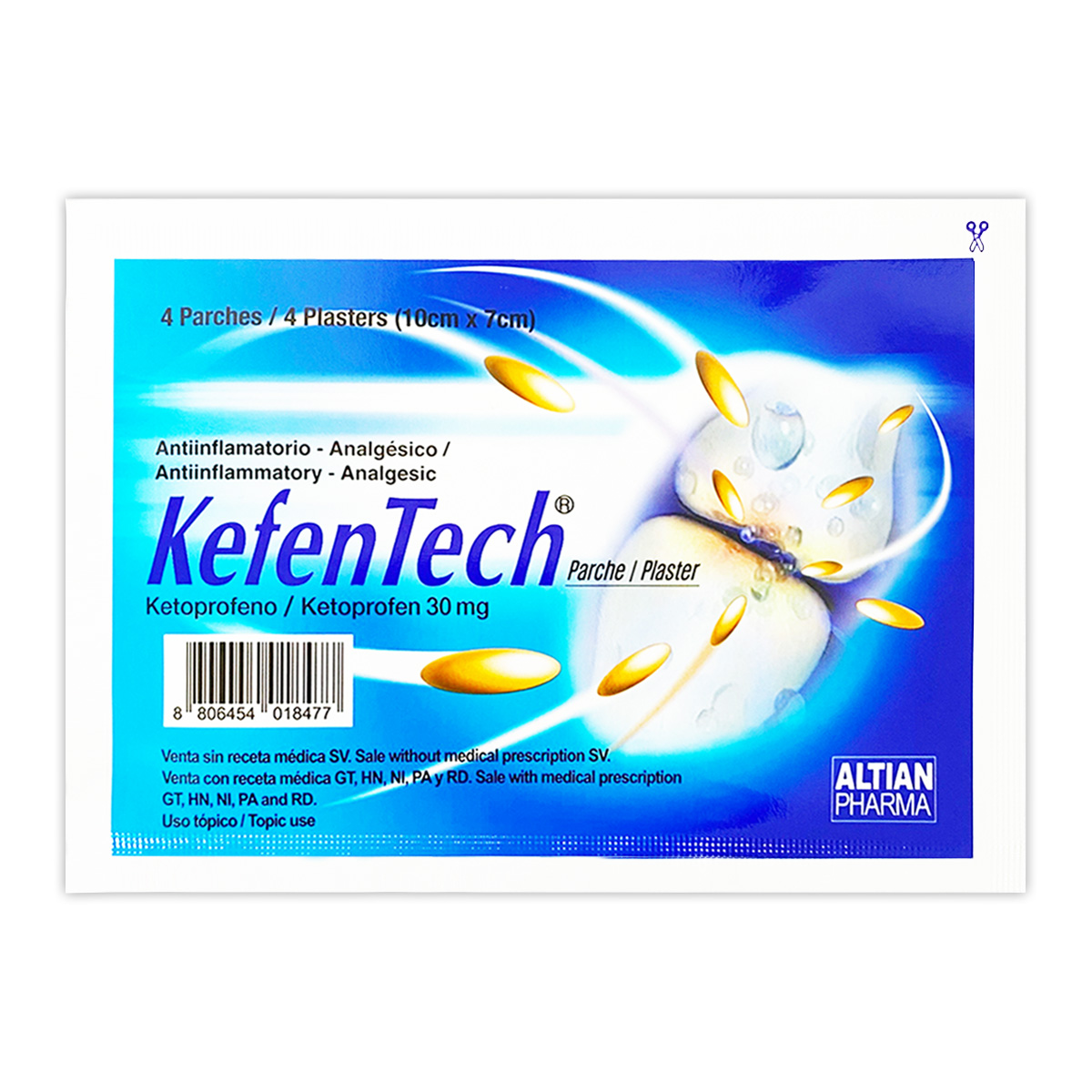 KEFENTECH SOBRE X 4 PARCHES - Farmacias San Nicolás