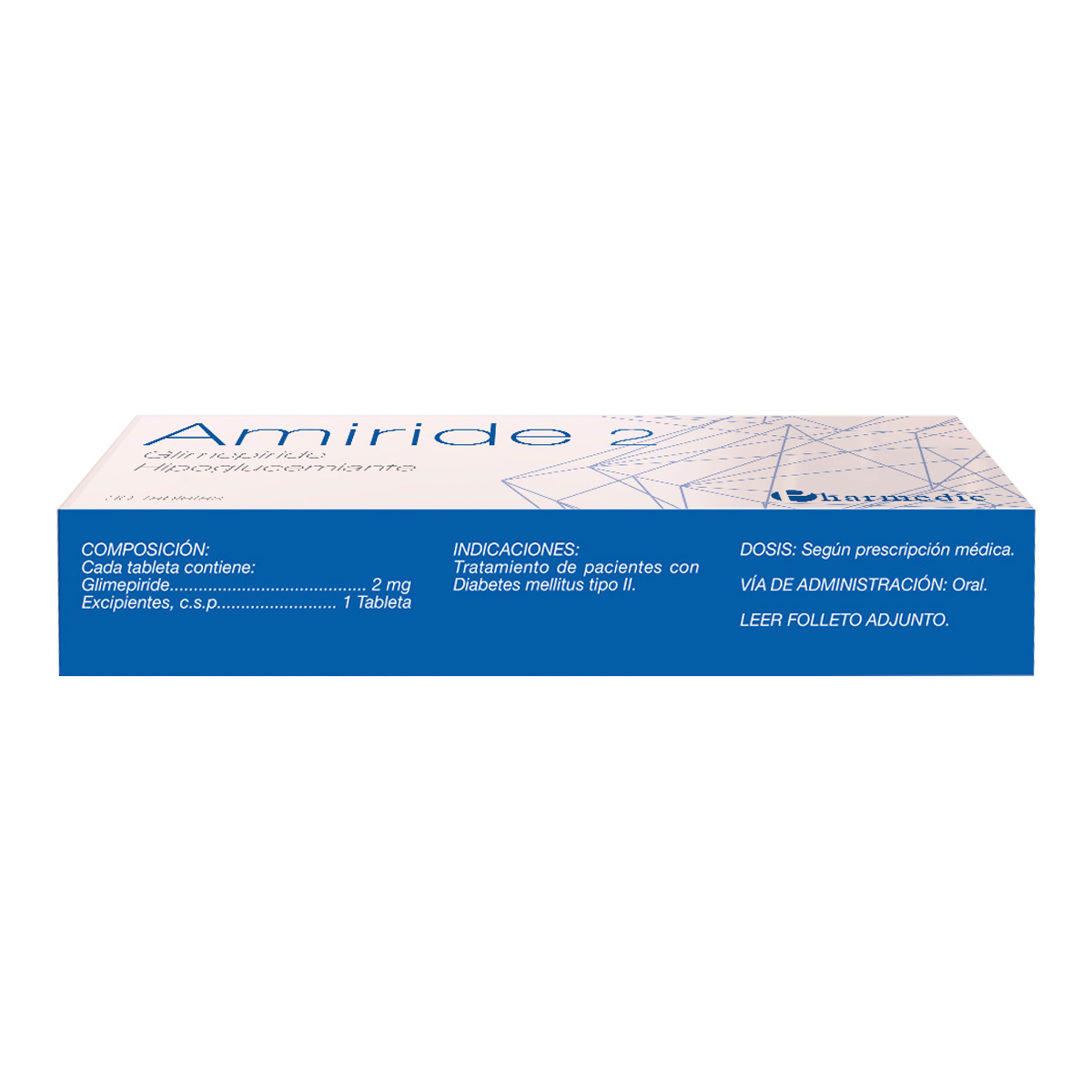 AMIRIDE 2MG X 30 TABLETAS - Farmacias San Nicolás